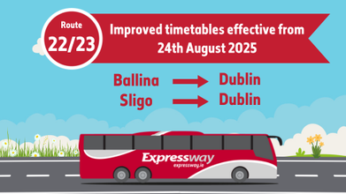 Expressway Improved Timetables for Routes 22 and 23